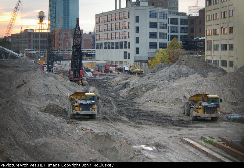 Yard A is now a dirt pit while ESA work continues